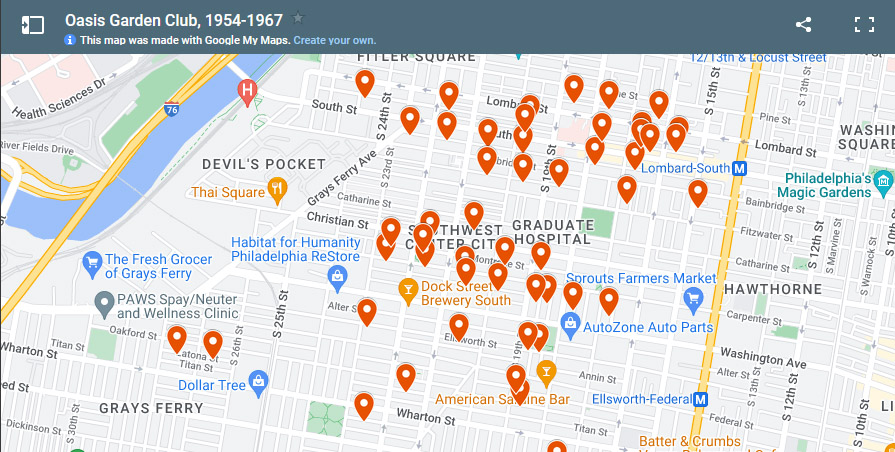 Mapping the Oasis Garden Club, 1954-1967 – Multi-Day Exhibit, 2022 ...
